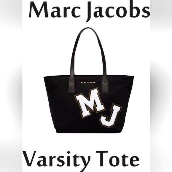 Marc Jacobs | Bags | Marc Jacobs Large Varsity Letters Mj Large Tote ...
